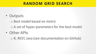 H2O Random Grid Search - PyData Amsterdam | PPT