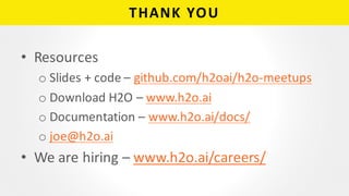 H2O Random Grid Search - PyData Amsterdam | PPT