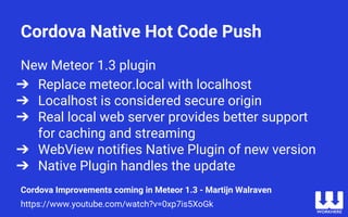 What's new in Meteor 1.3? | PPT