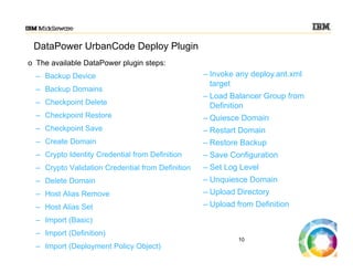 IBM Datapower Gateways - Devops with UrbanCode Deploy | PDF