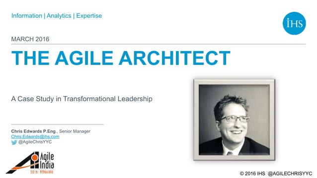 The Agile Architect - Agile India 2016 | PPTX