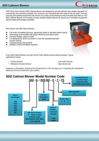 20160319 cks sdz-cabinet blower | PDF