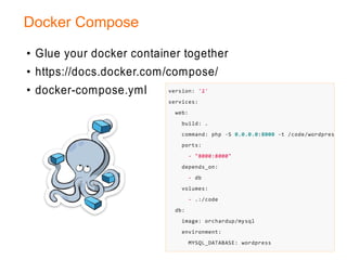 Docker & PHP - Practical use case | PPT