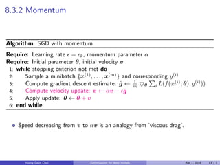 Chap 8. Optimization for training deep models | PDF