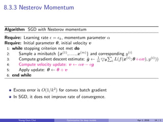 Chap 8. Optimization for training deep models | PDF