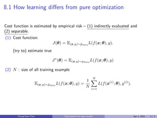 Chap 8. Optimization for training deep models | PDF
