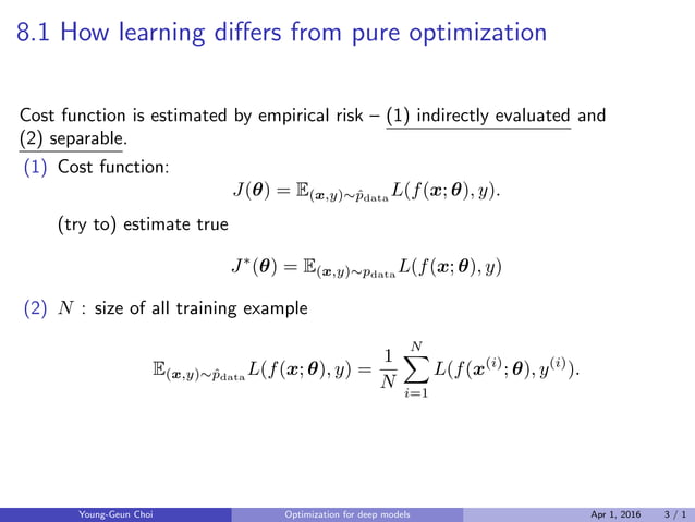 Chap 8. Optimization for training deep models | PDF | Computing ...