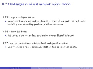 Chap 8. Optimization for training deep models | PDF