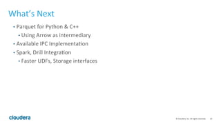 Next-generation Python Big Data Tools, powered by Apache Arrow | PPT