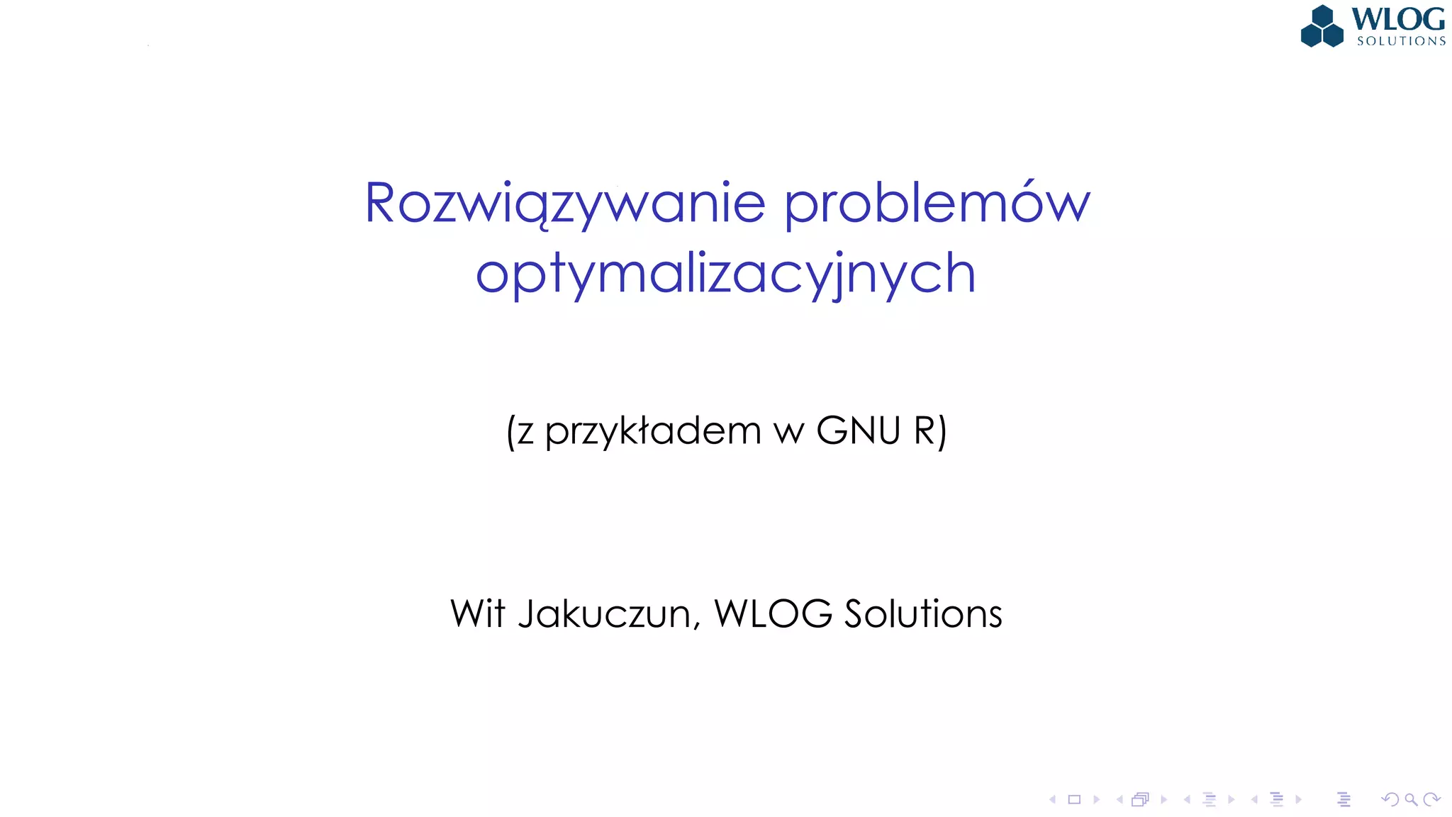 Rozwiązywanie problemów optymalizacyjnych | PDF