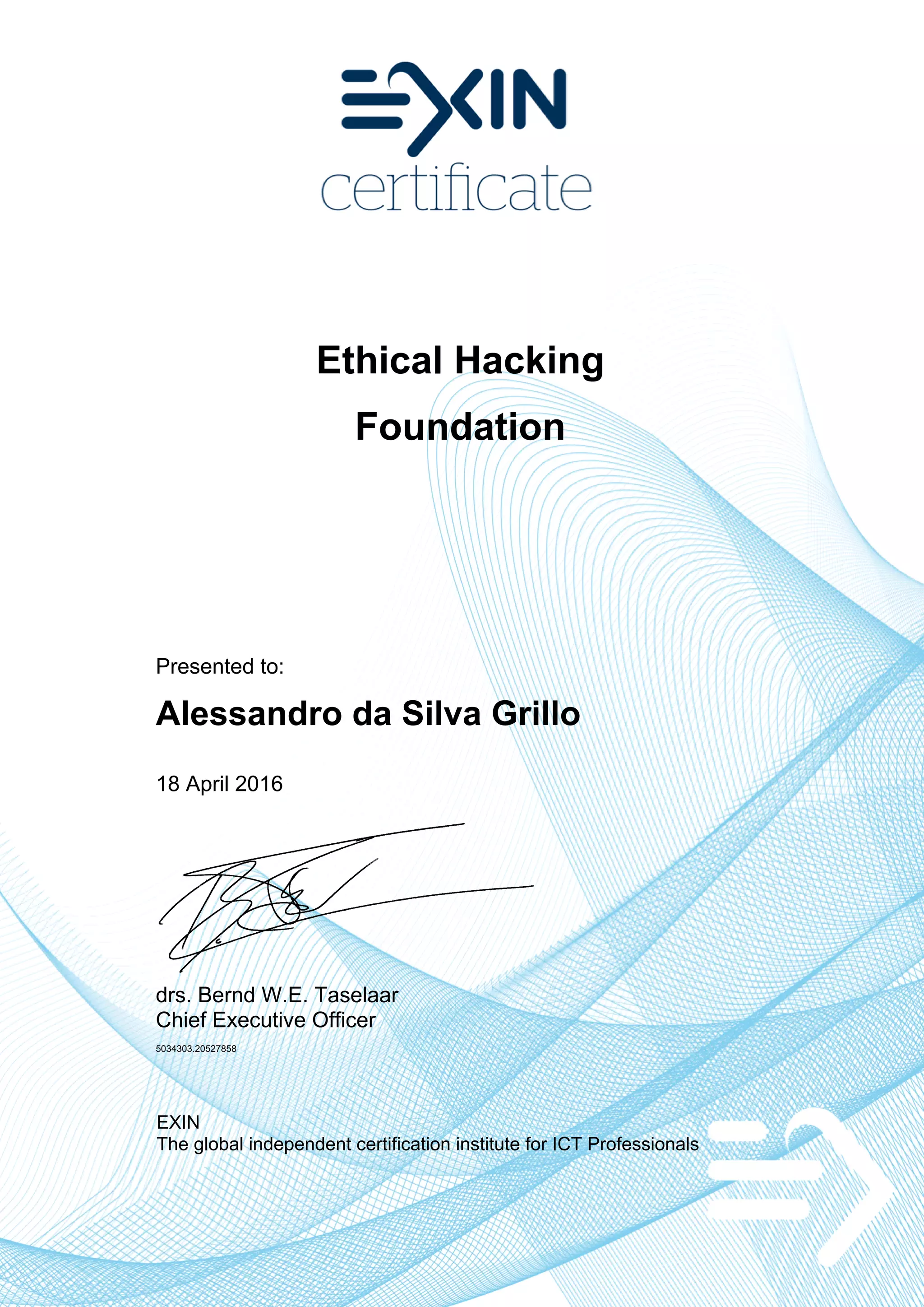 Ethical Hacking Foudation Certificate | PDF