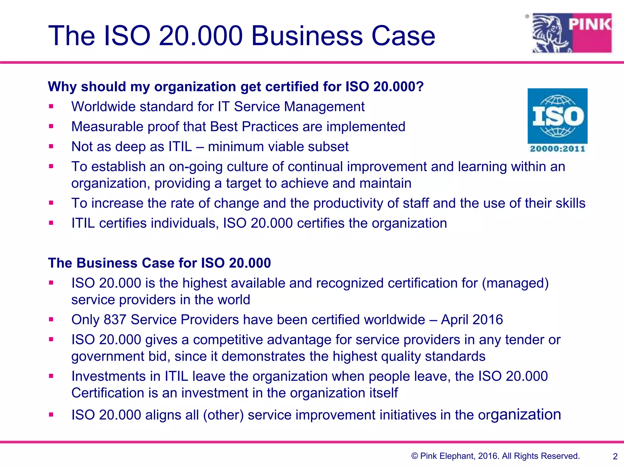 ISO 20000 Certification | PPTX