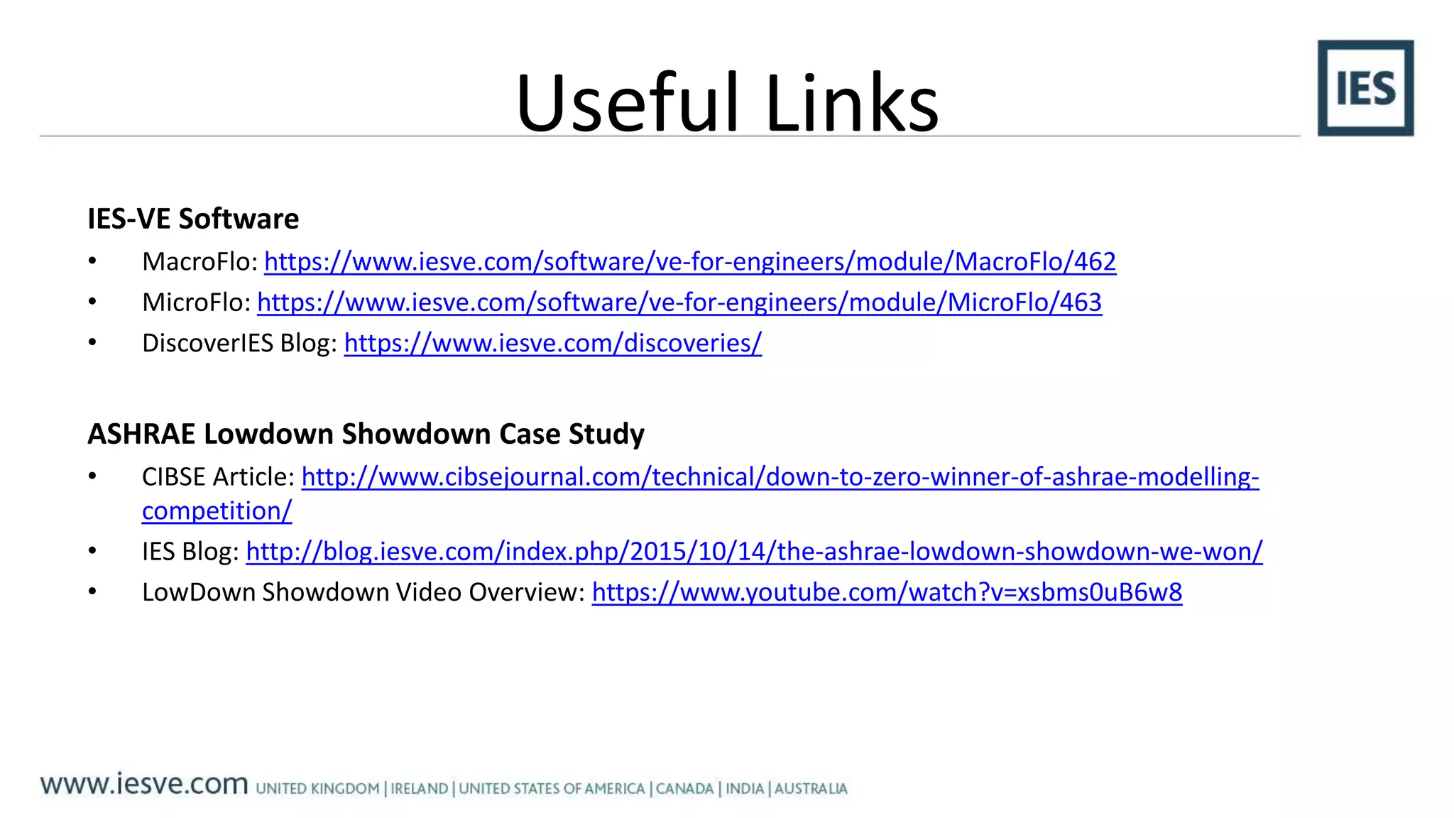 Modelling Natural Ventilation in IES-VE: Case studies & Research ...