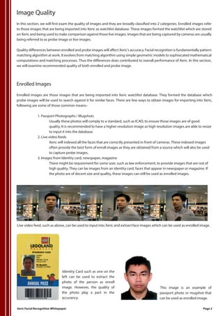 Xeric Facial Recognition Whitepaper | PDF