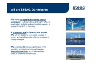 Company Presentation STEAG GmbH | PDF | Power and Energy Industry ...