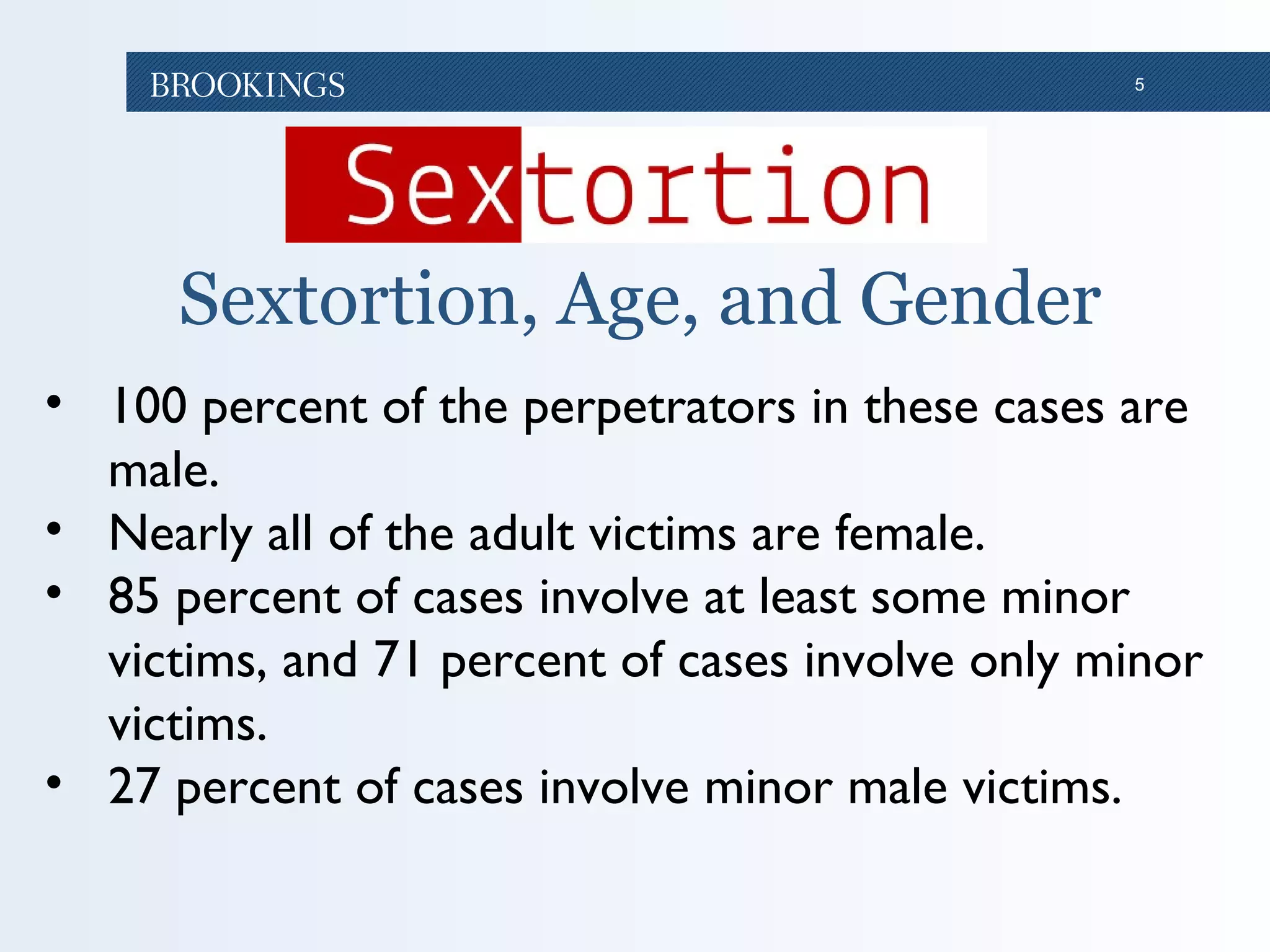 Sextortion: Coercion of sex through blackmail | PPT