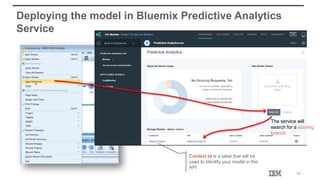 Using bluemix predictive analytics service in Node-RED | PDF