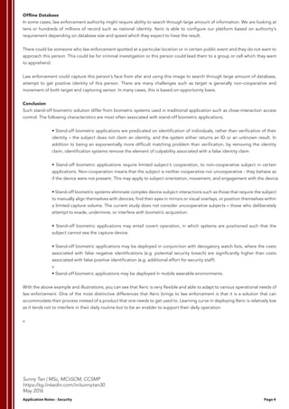 Xeric Security Application Notes | PDF