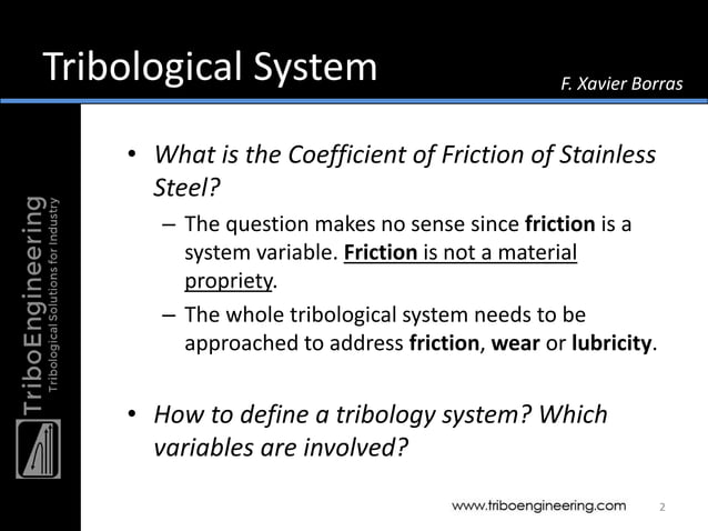 Tribo-Systems Introduction | PDF | Physics | Science