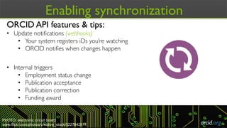 Beyond what is ORCID... using the API (L. Paglione) | PDF | Operating ...
