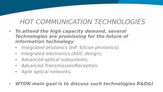 OPTICAL COMMUNICATIONS APPLICATIONS | PPT