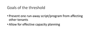 Ex Libris REST API Governance Thresholds | PPTX