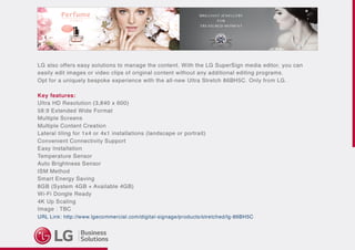LG 86" Stretch Display | PDF