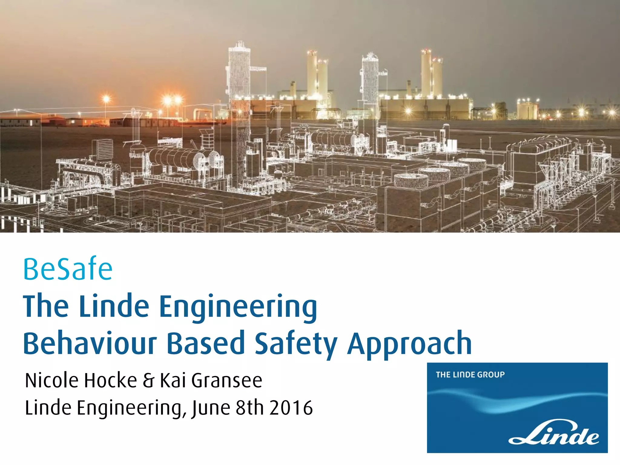 The Linde Engineering Behaviour Based Safety Approach | PDF