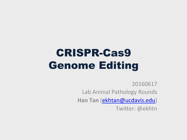 Genome Editing CRISPR-Cas9 | PDF | Programming Languages | Computing