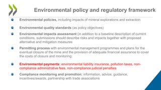 Environmental payments in the minerals extraction sector | PPTX