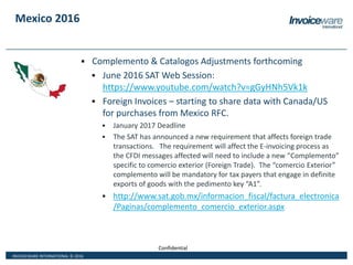 Mexico SAT Electronic Invoicing Updates | PDF