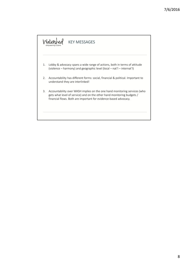 Accountability : an advocacy perspective | PDF