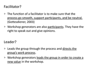 Workshop Generator Patterns (COINs16) by Yuma Akado | PPT
