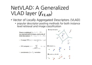 NetVLAD: CNN architecture for weakly supervised place recognition | PPT