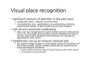 NetVLAD: CNN architecture for weakly supervised place recognition | PPT