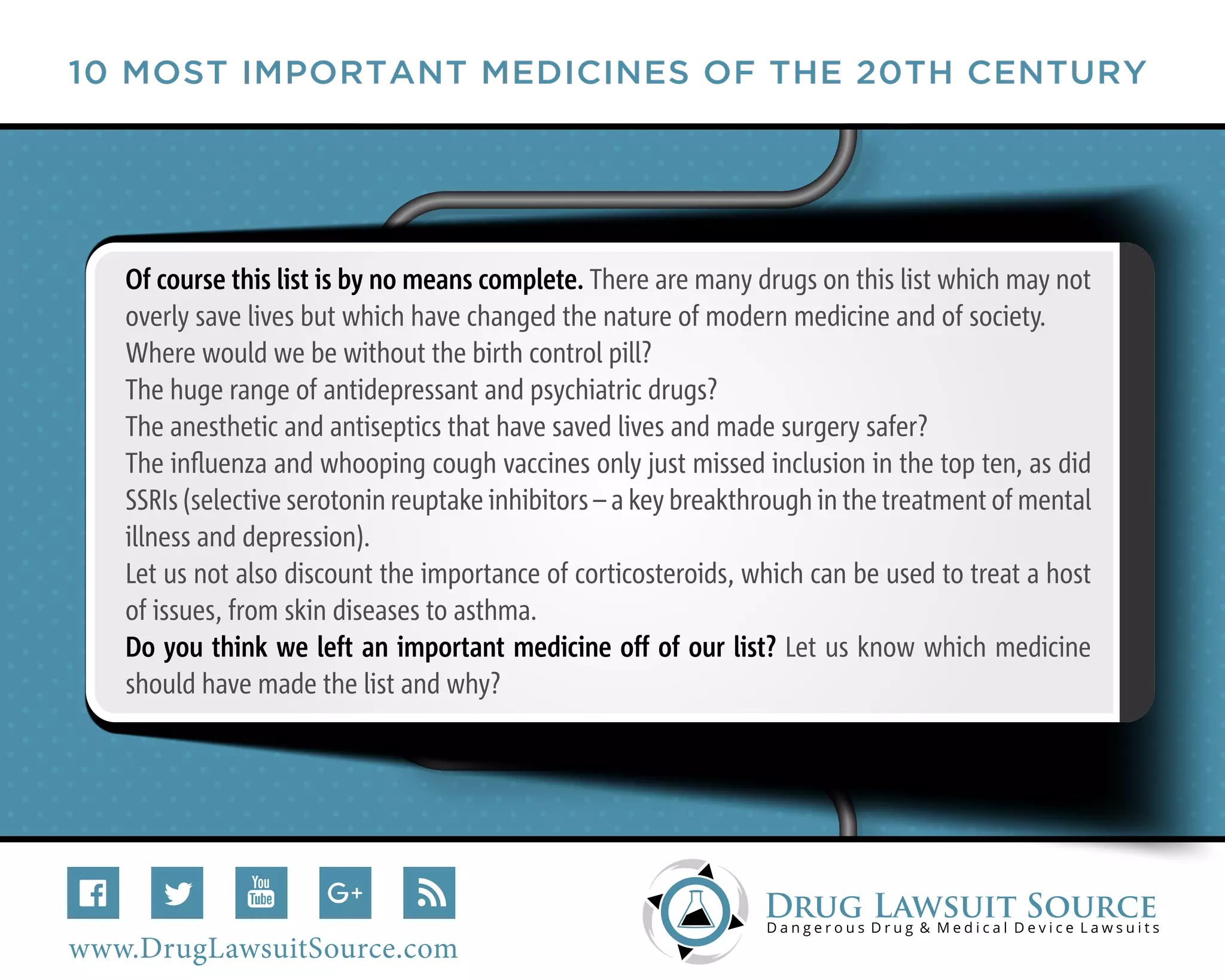 Top 10 Most Important Medicines and Scientists of the 20th Century | PDF