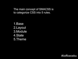 OOCSS and SMACSS Case Study | PPT