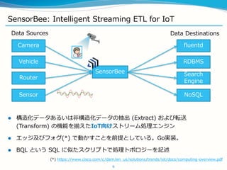 SensorBee: Stream Processing Engine in IoT | PPTX