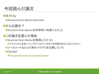 20160724_cv_sfm_revisited | PPTX