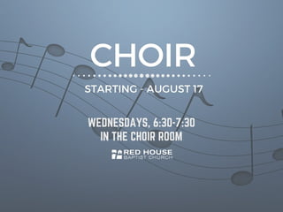 RHBC 7/31 Announcements | PPT