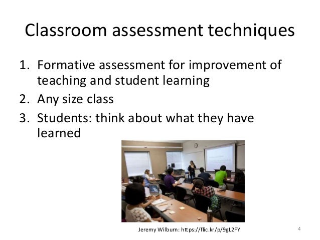 Classroom Assessment Techniques in Higher Education Teaching