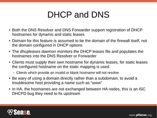 Providing Local DNS with pfSense - pfSense Hangout August 2016 | PDF
