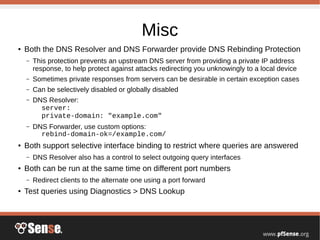 Providing Local DNS with pfSense - pfSense Hangout August 2016 | PDF
