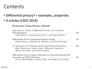 Differential privacy (개인정보 차등보호) | PDF | Databases | Computer Software ...
