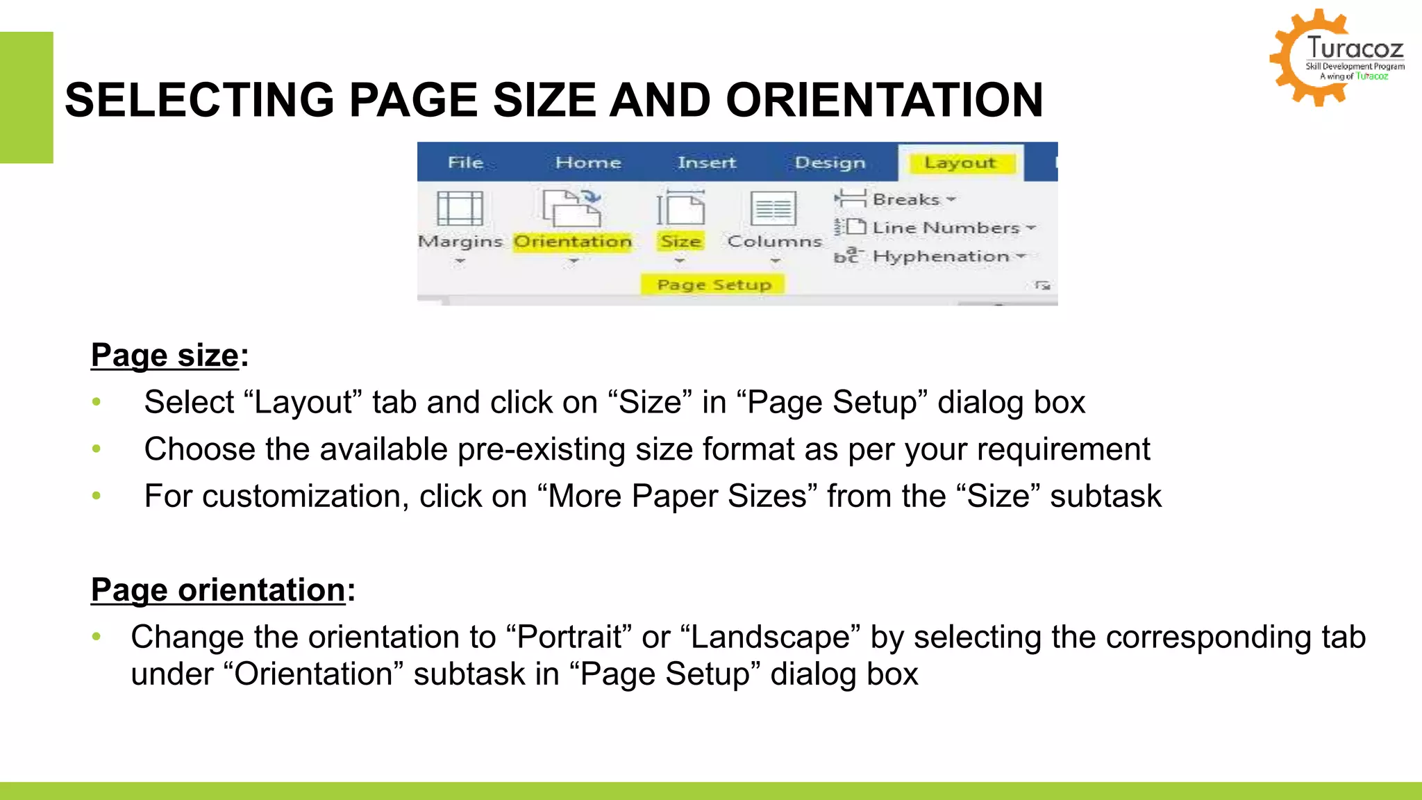Page Formatting | PPTX