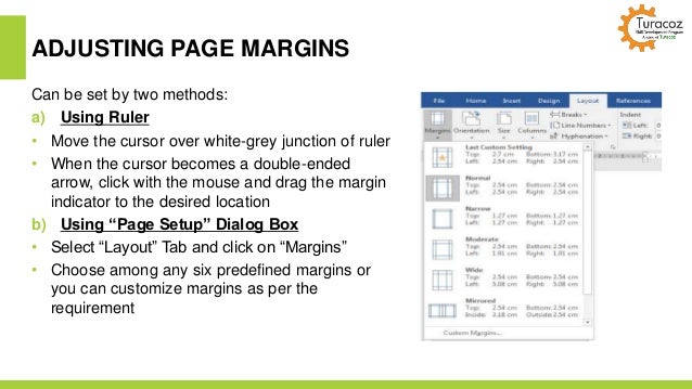 Page Formatting