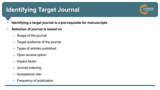 Writing and Publishing Manuscript: Steps To Follow | PPTX