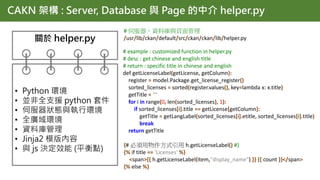 CKAN : 資料開放平台技術介紹 (CAKN : Technical Introduction to Open Data Portal ...