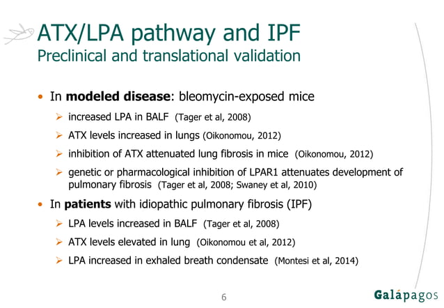 Strong reversal of the lung fibrosis disease signature by autotaxin ...