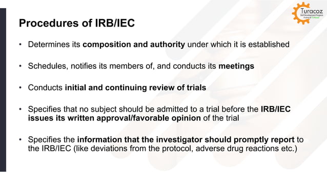 INSTITUTIONAL REVIEW BOARD/INDEPENDENT ETHICS COMMITTEE (IRB/IEC) | PPTX